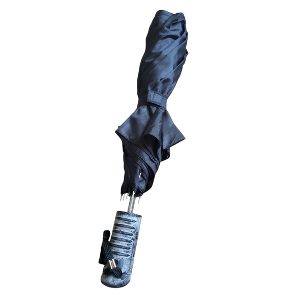 None | Accessories | Push Button Automatic Telescoping Black Umbrella ...